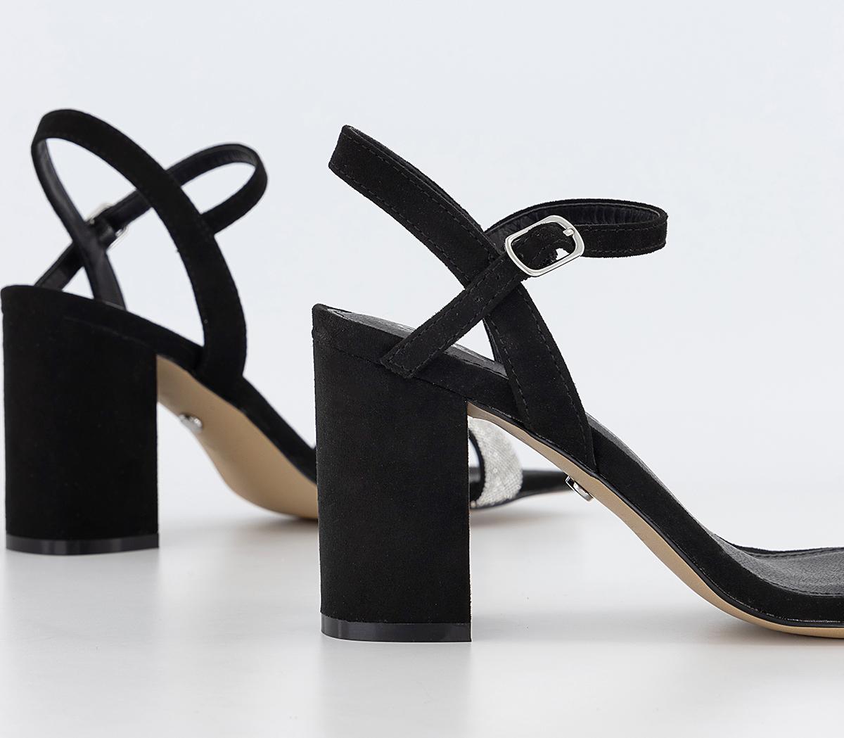 OFFICE Helix Embellished Front Strap Heels Black - Heels