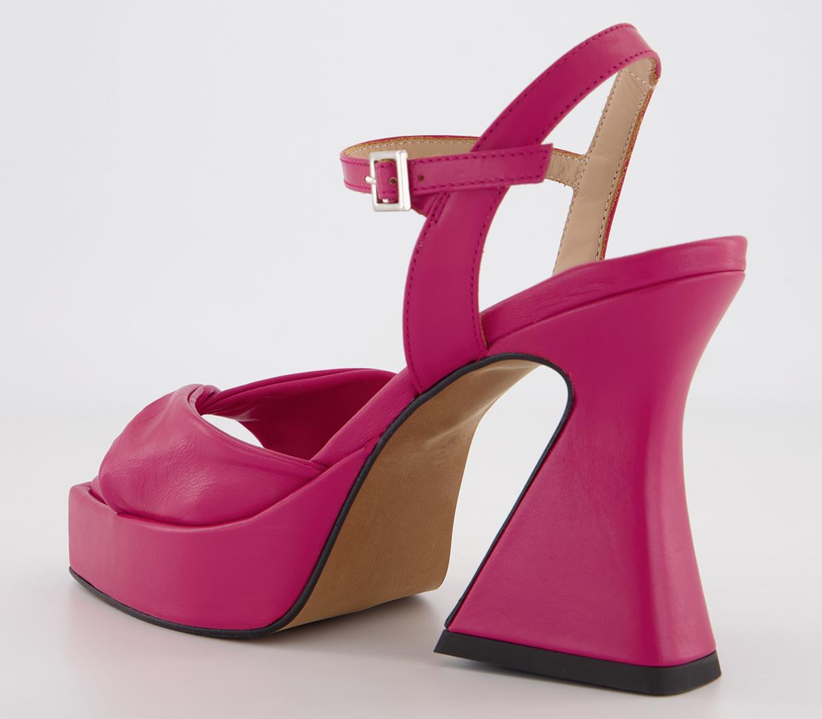 OFFICE Studio Office Studio Paris Twist Detail Platform Heels Pink ...