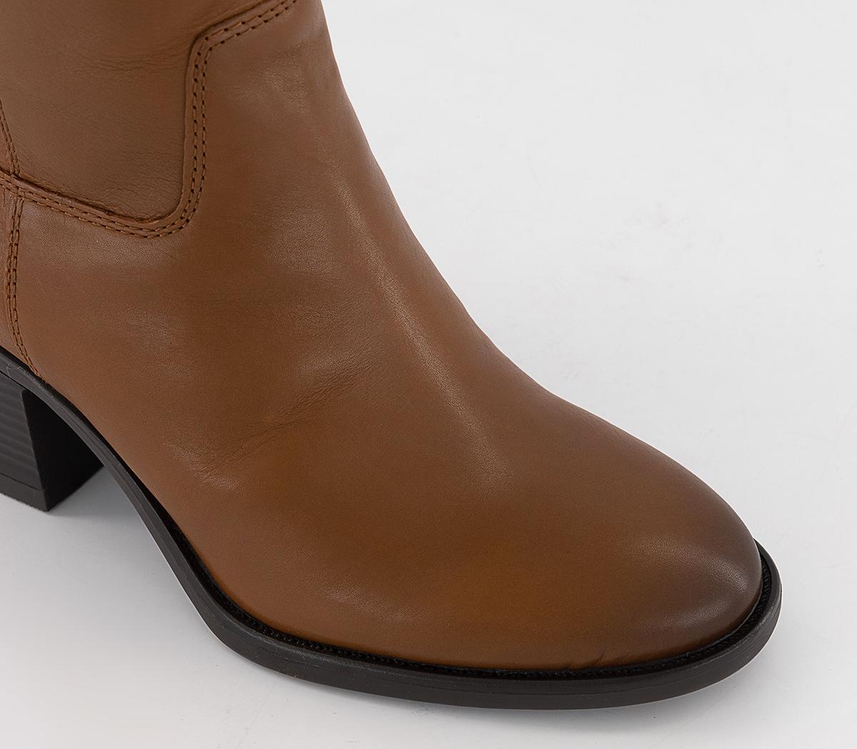 OFFICE Kabana Knee Boots Tan Leather - Women's Knee High Boots