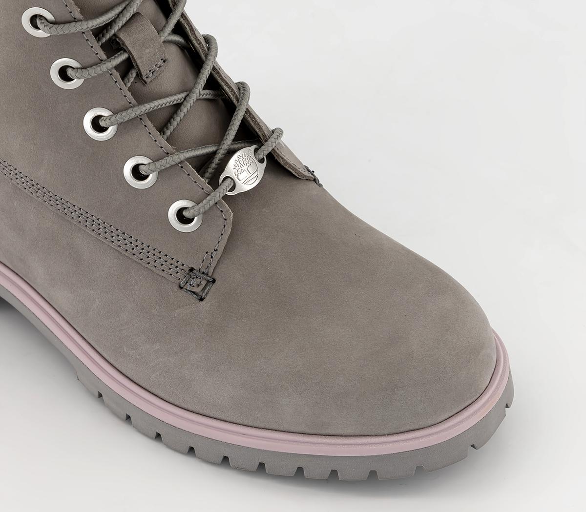 Timberland Timberland Lyonsdale 6 Inch Boots Titanium Grey Pink Rand ...