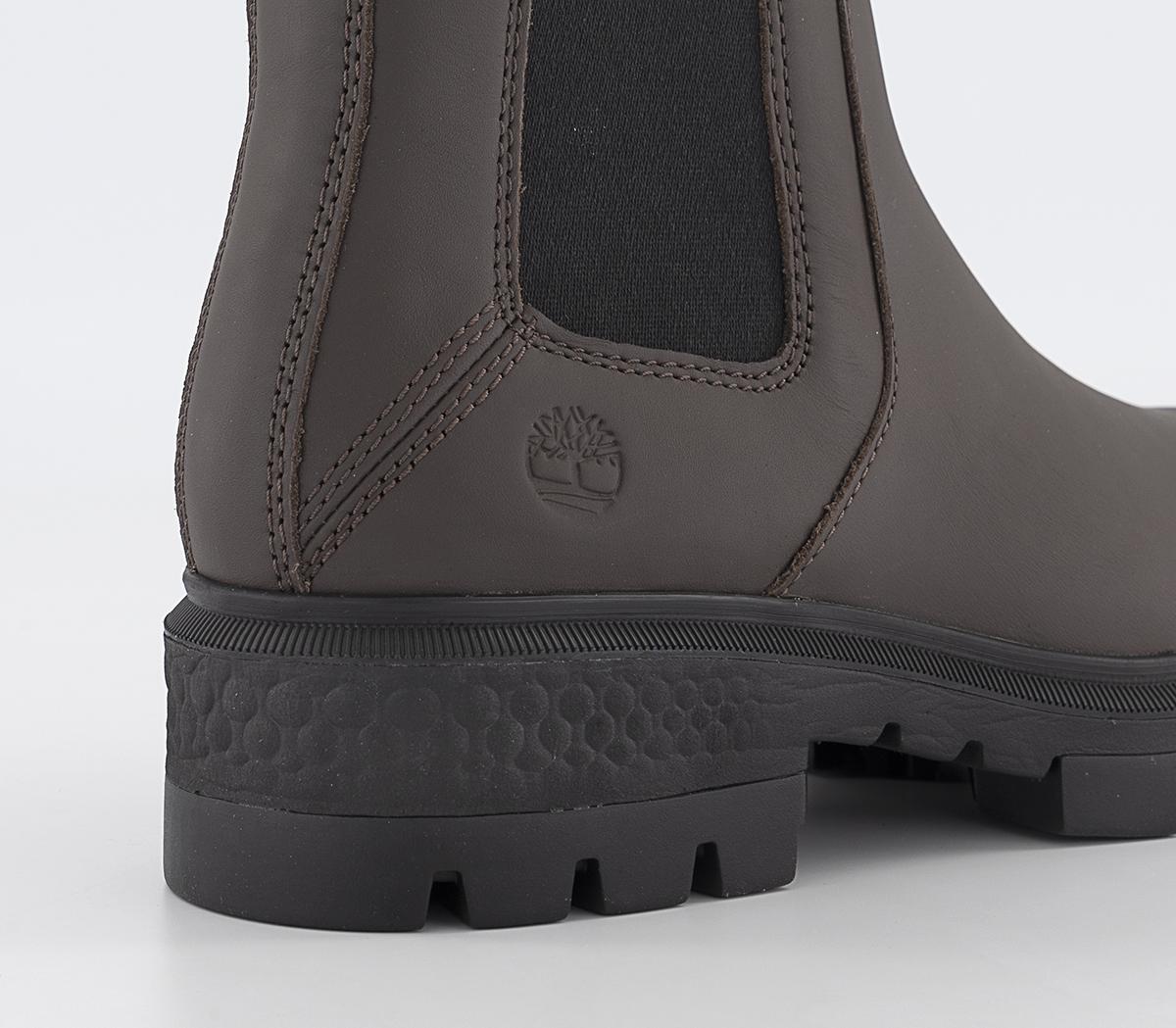 Timberland Cortina Valley Chelsea Boots Dark Brown - Women's Ankle Boots
