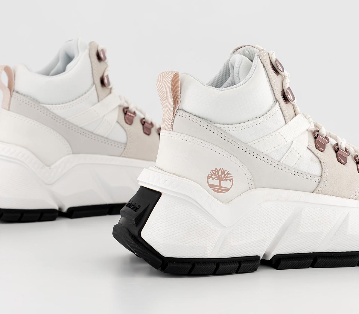 Timberland Tbl Turbo Hiker Sneaker Boots White - Women's Ankle Boots