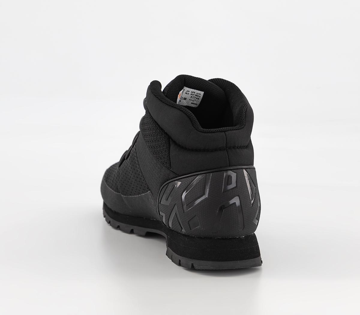 Timberland Euro Sprint Mid Waterproof Boots Black - Men’s Boots