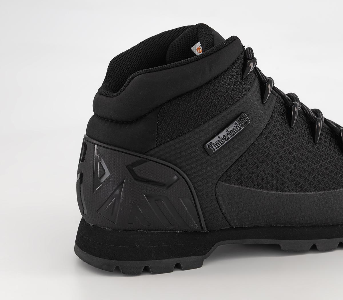 Timberland Euro Sprint Mid Waterproof Boots Black - Men’s Boots