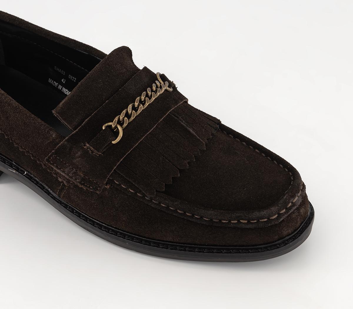 Hudson London Archer Chain Loafers Brown - Men’s Smart Shoes