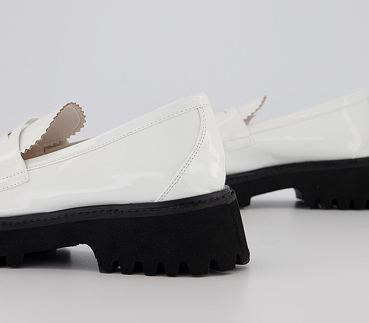 Raid Astra Loafers White Patent - Flat Shoes for Women