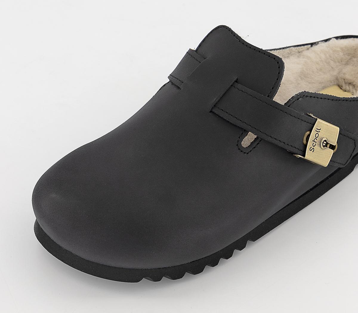 Scholl Grace Clogs Black - Flat Shoes for Women