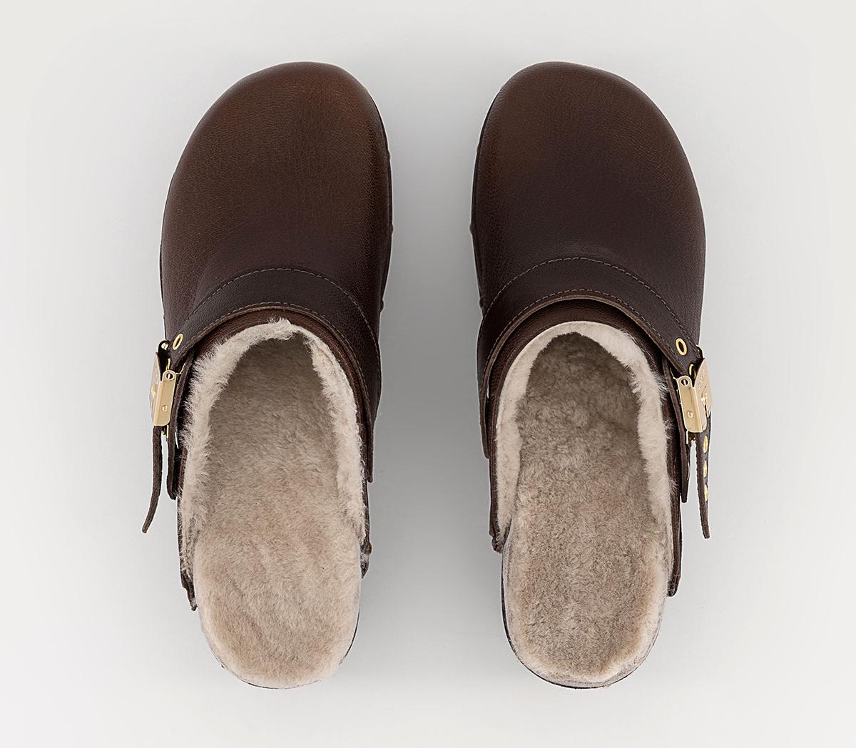 Scholl Pescura Robin Clogs Brown - Mid Heels