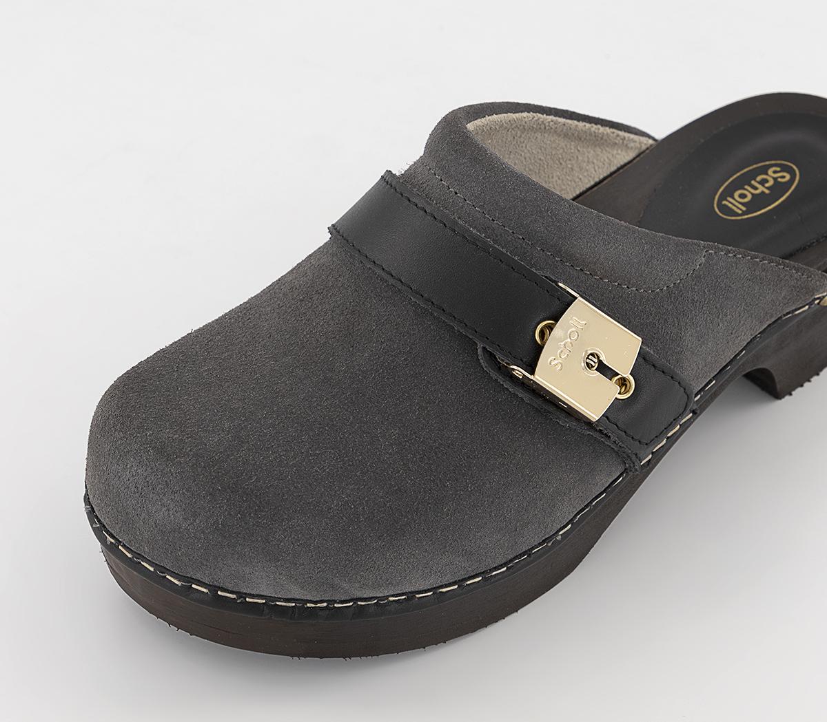 Scholl Pescura Clogs Dark Grey - Flat Shoes for Women