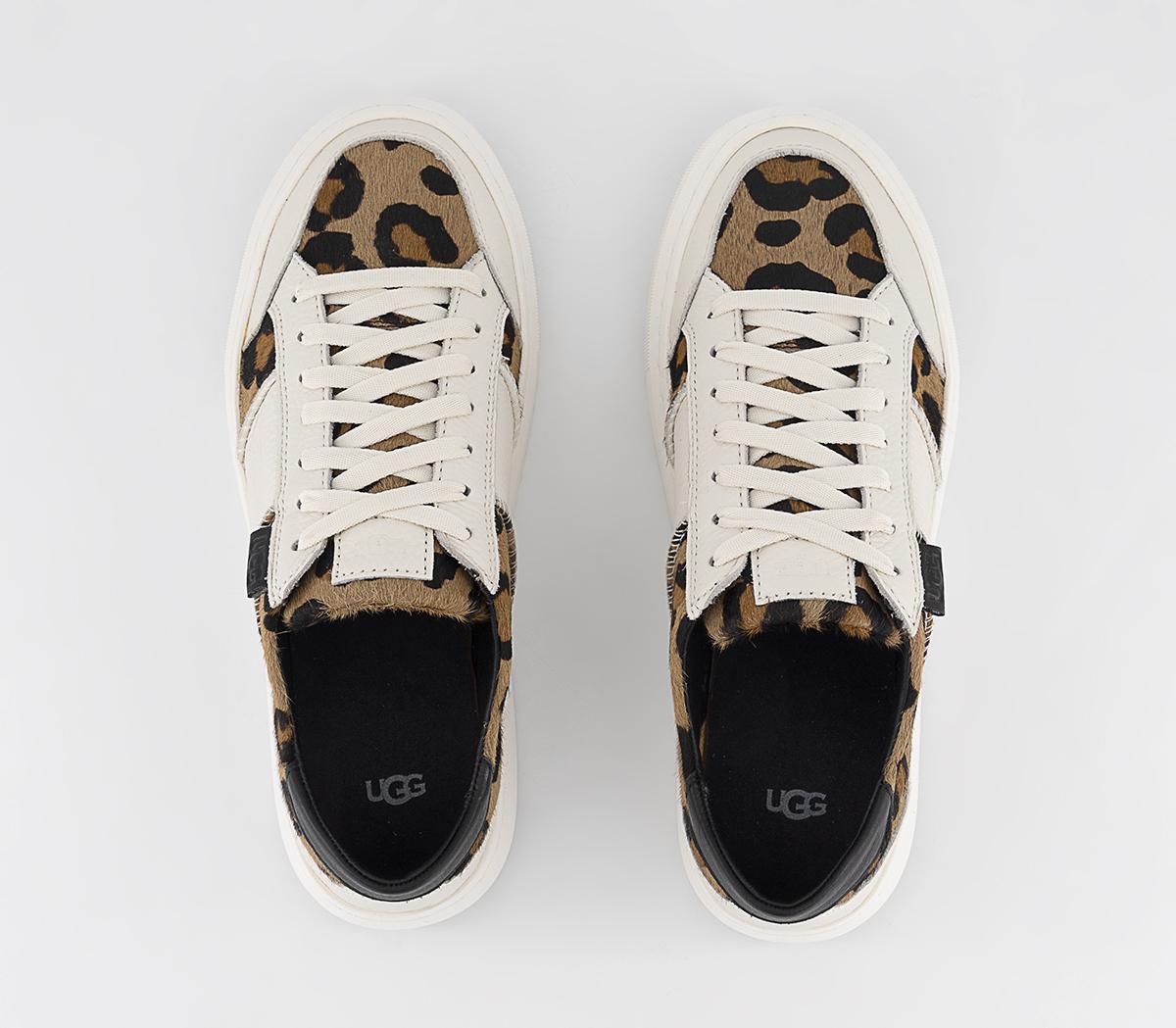UGG Alameda Spotty Lace Trainers Natural Leopard - Flat Shoes for Women