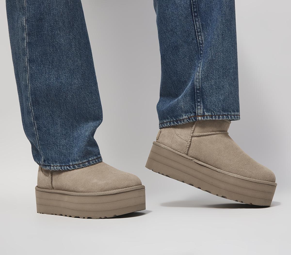 UGG Classic Ultra Mini Platform Boots Sand - UGG Platforms