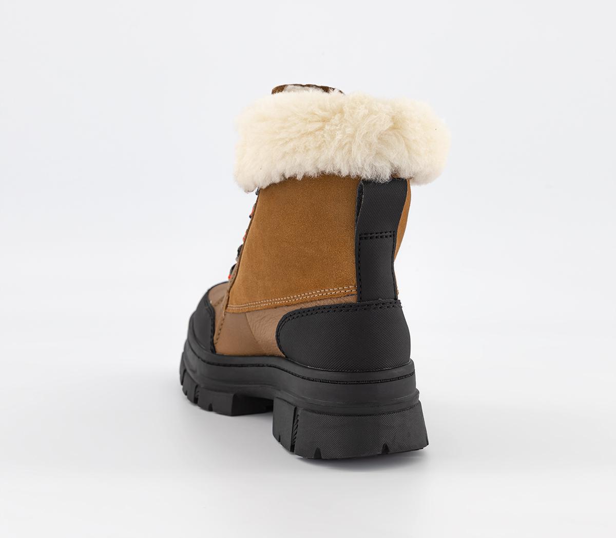 UGG Ashton Addie Boots Chestnut - Fur Lined