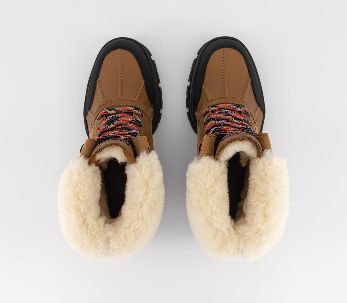 UGG Ashton Addie Boots Chestnut - Fur Lined