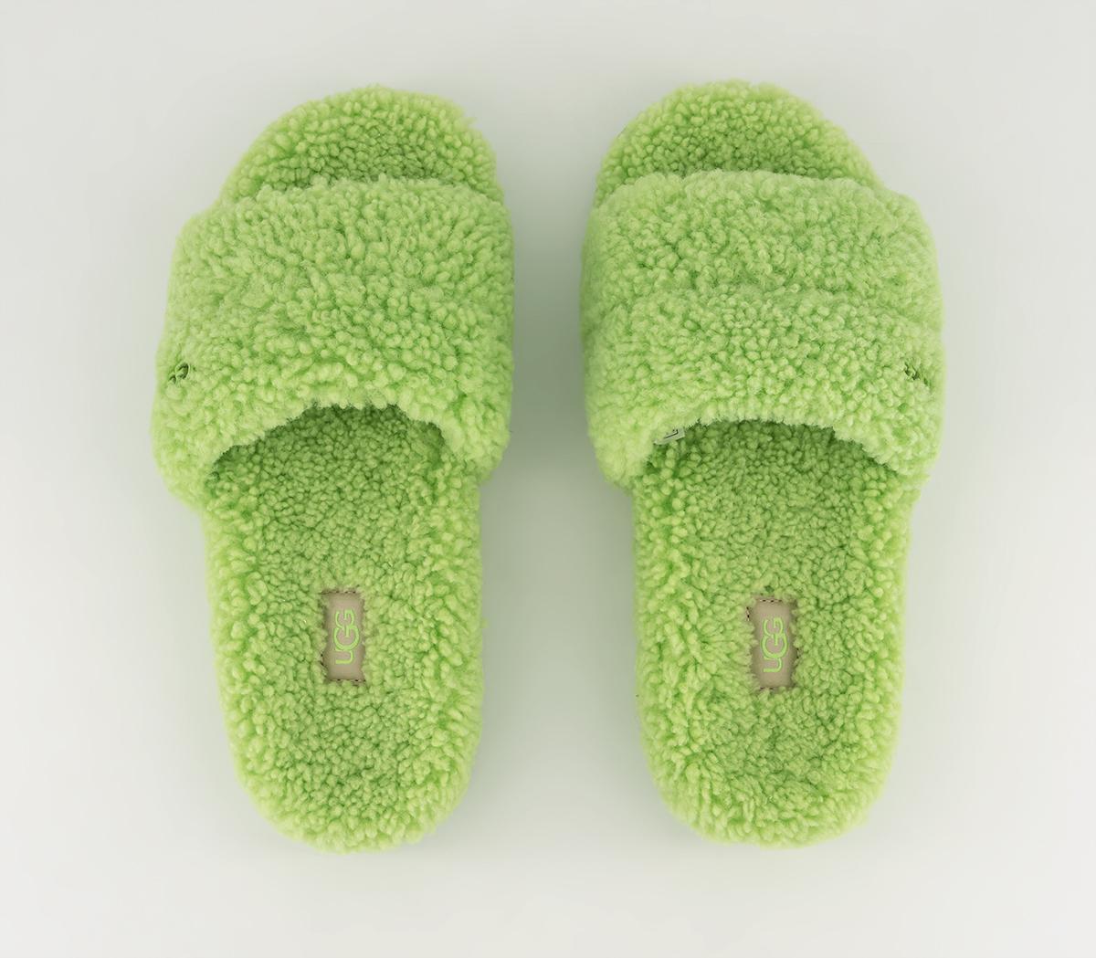 UGG Cozette Curly Slippers Parakeet Green - Premium Gifts