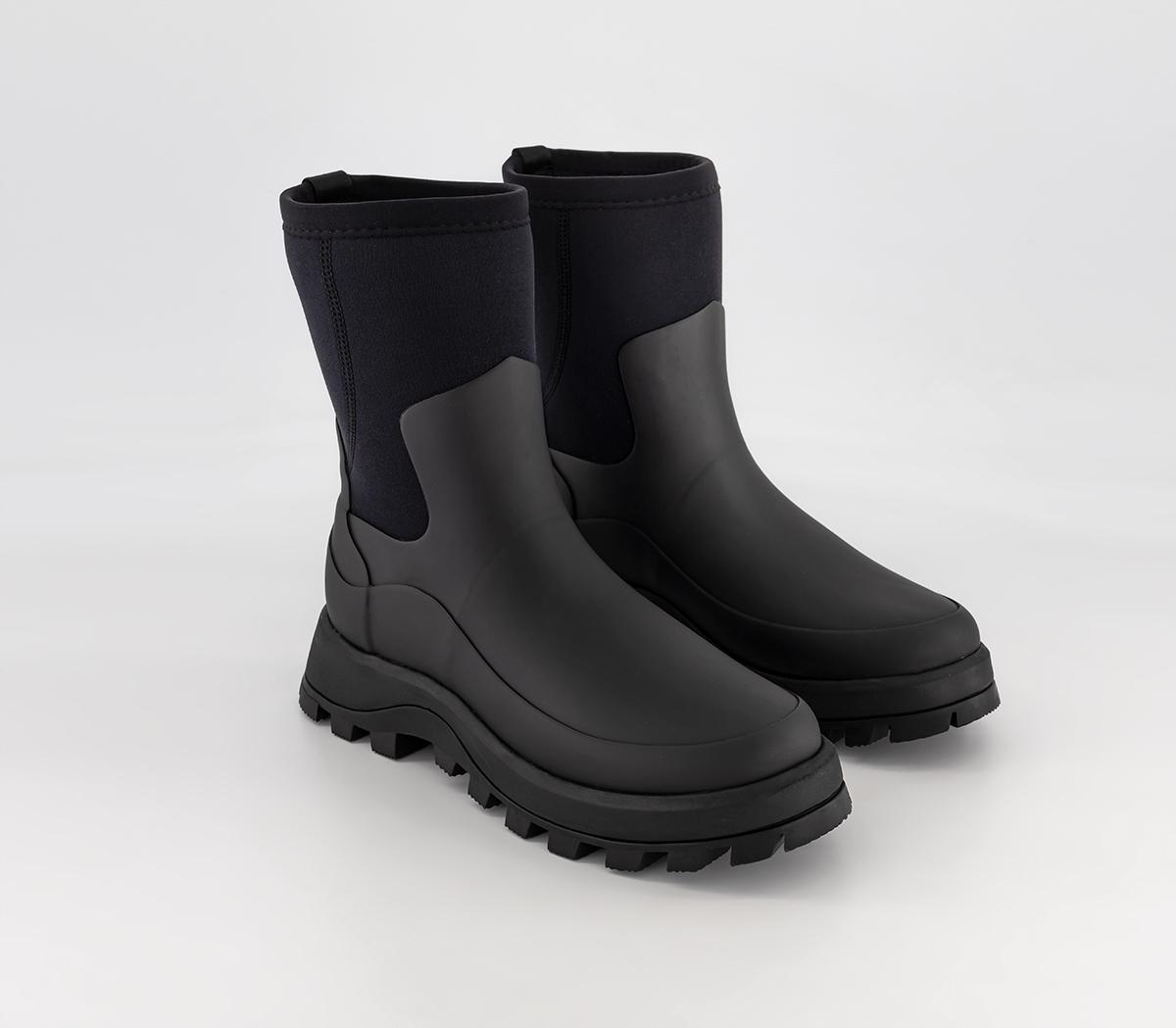 Hunter City Explorer Short Boots Black - Women's Ankle Boots