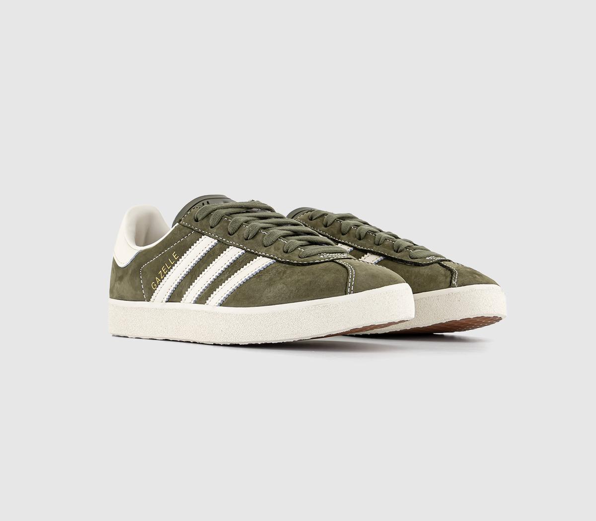 adidas Gazelle 85 Trainers Olive Strata Chalk White Wonder White ...