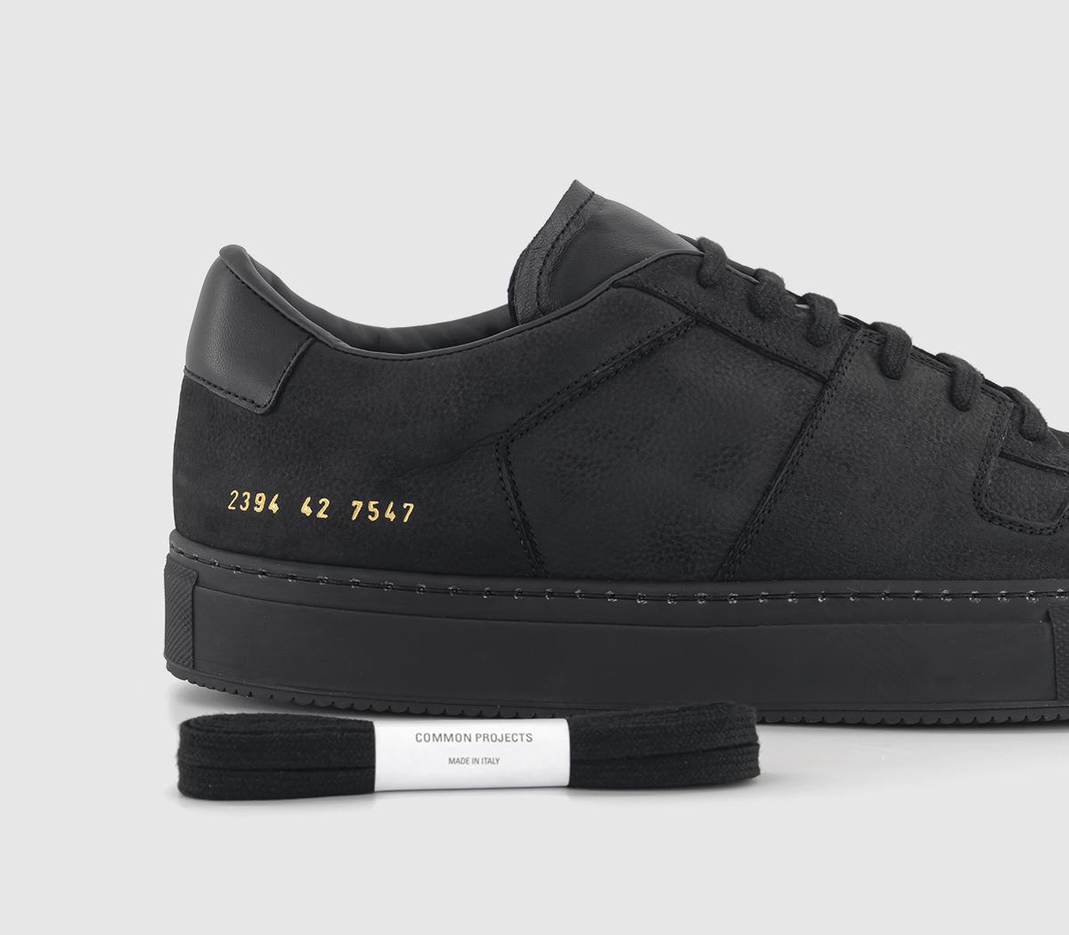 Common Projects Decades Low Trainers Black Nubuck - Men's Trainers ...