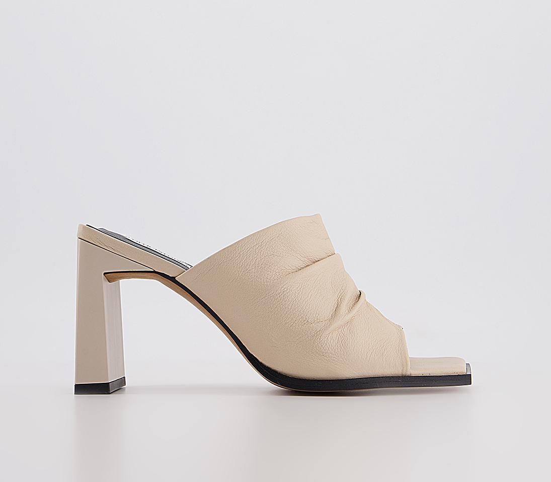 OFFICE Studio Office Studio Madrid Ruched Mules White Leather - Mules