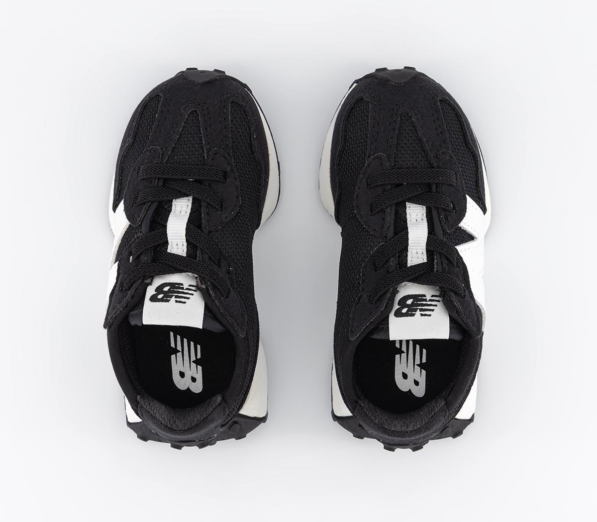 New Balance 327 Infant Trainers Black White - Unisex