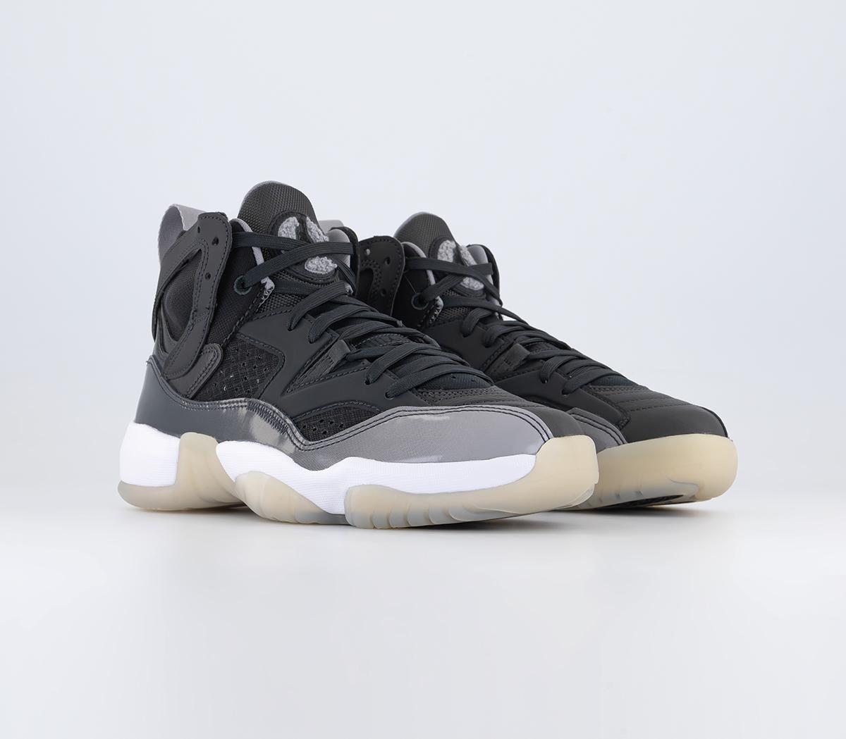 Jordan Jumpman 2 Trey Trainers Anthracite Black Cement Grey White ...