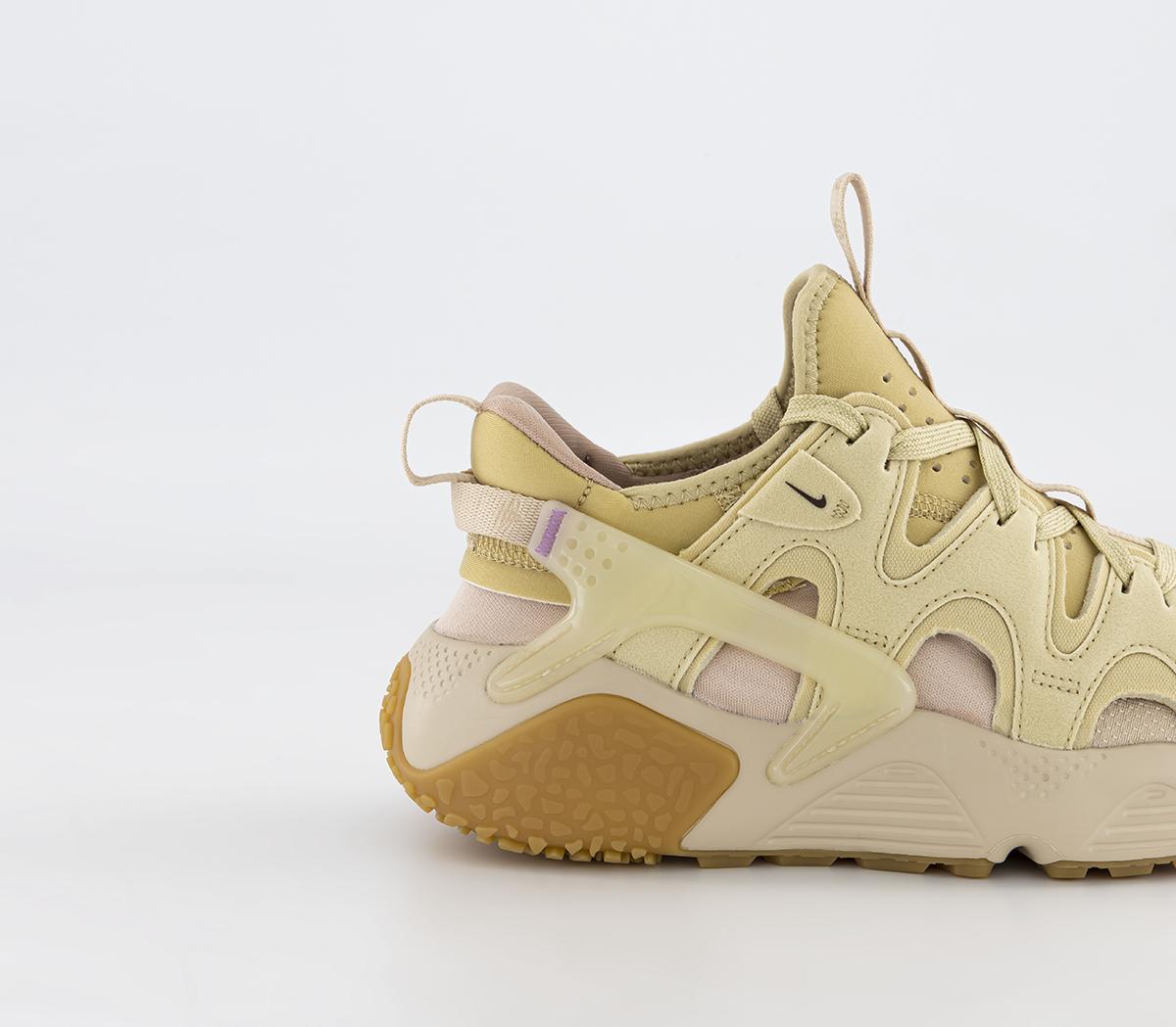 Nike Air Huarache Craft Trainers Sanddrift Earth Team Gold Pink Oxford ...