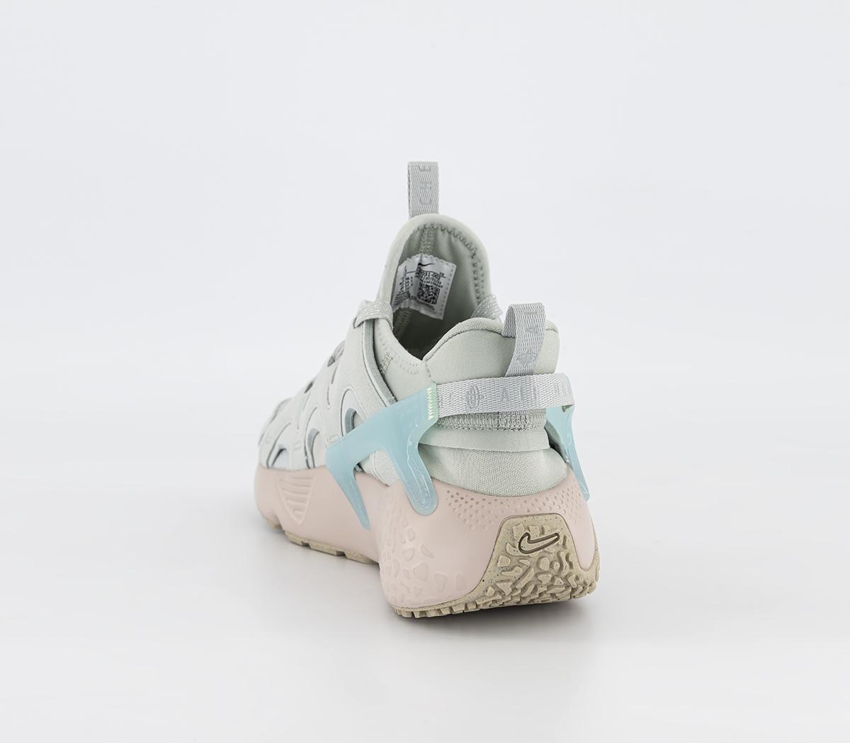 Nike Air Huarache Craft Trainers Light Silver Citron Tint Ocean Bliss ...