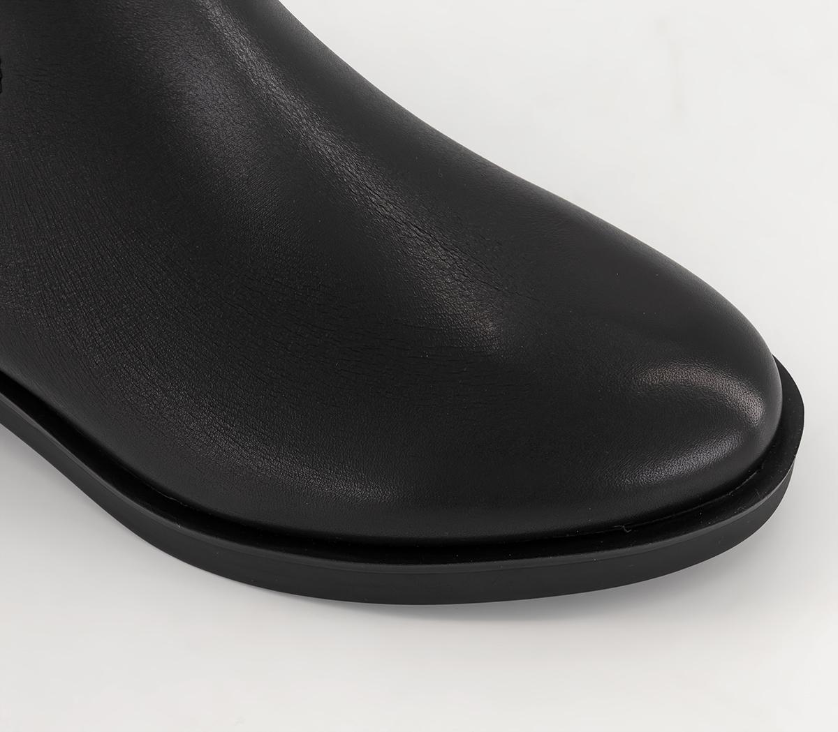 OFFICE Ada Chelsea Ankle Boots Black Leather - Women's Chelsea Boots