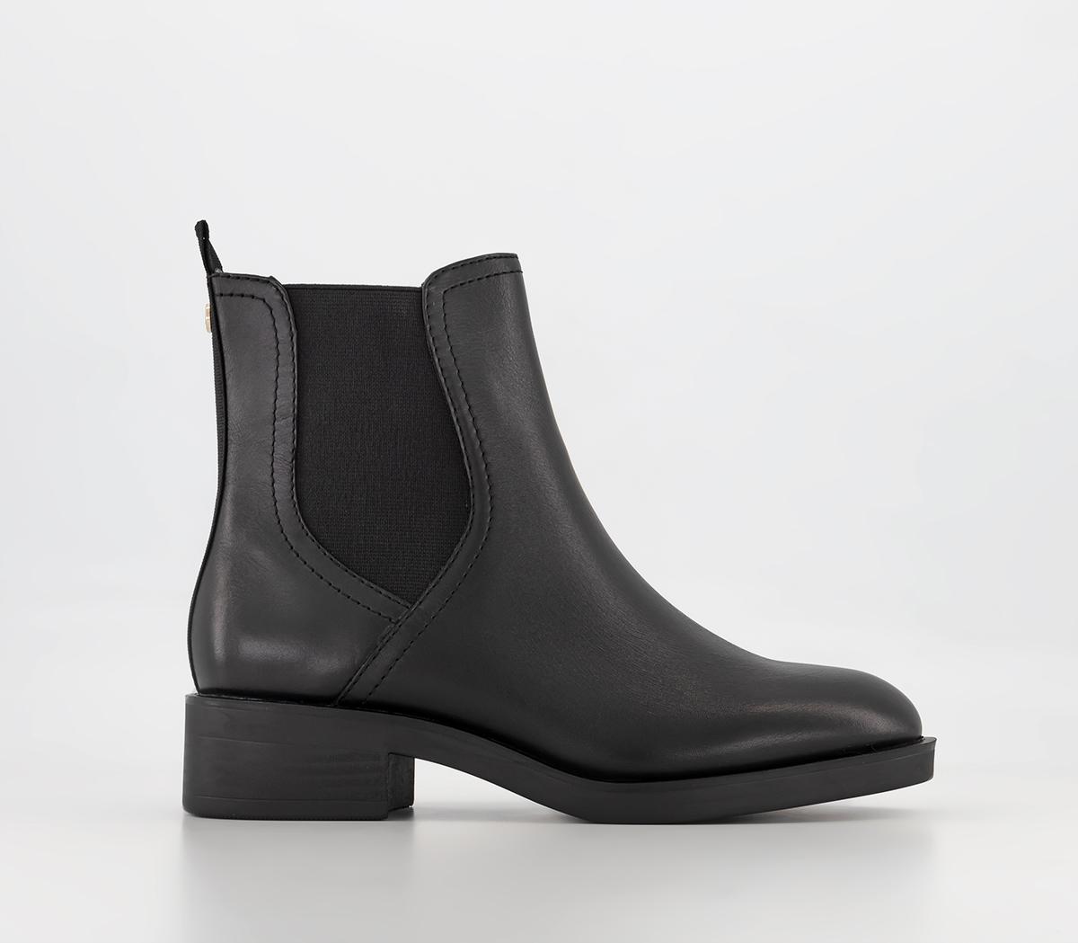 OFFICE Ada Chelsea Ankle Boots Black Leather - Women's Chelsea Boots