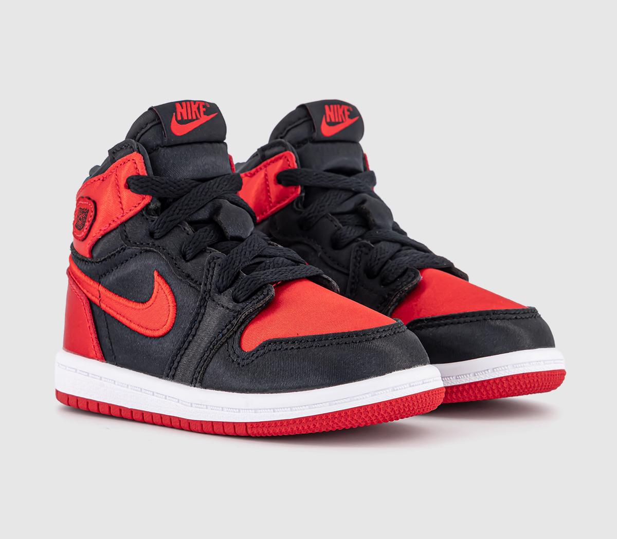 Jordan Air Jordan 1 85 Toddler Trainers Black University Red - Kids ...