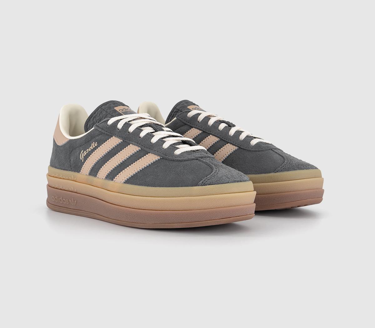 adidas Gazelle Bold W Trainers Grey Magic Beige Cream White - Women's ...