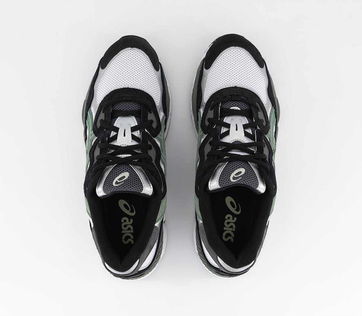 ASICS Gel Nyc Trainers Grey Black Green - Men's Trainers