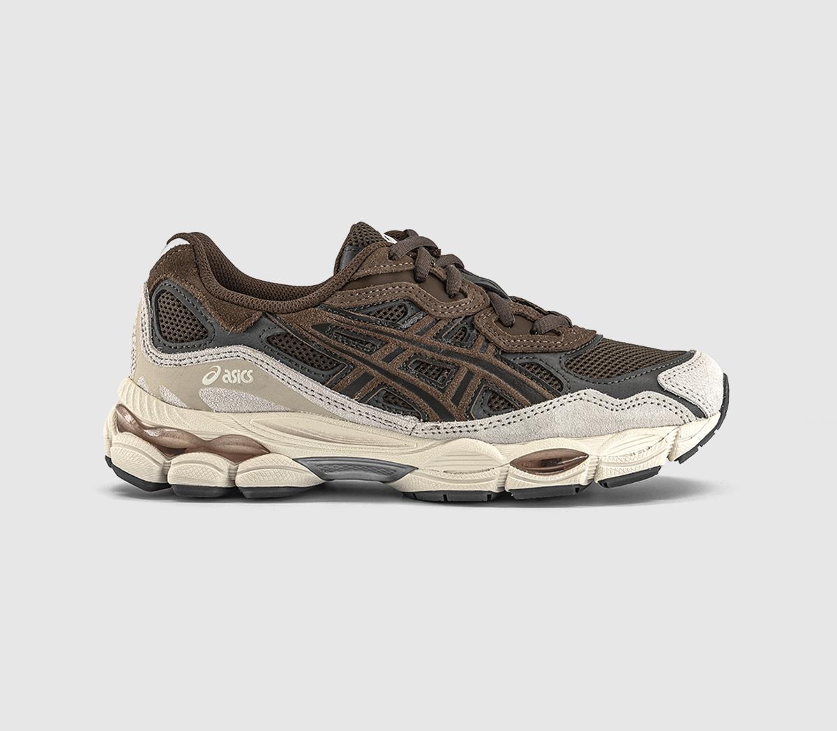Click here for ASICS Womens Gel Nyc Trainers Brown Storm Black Co... prices