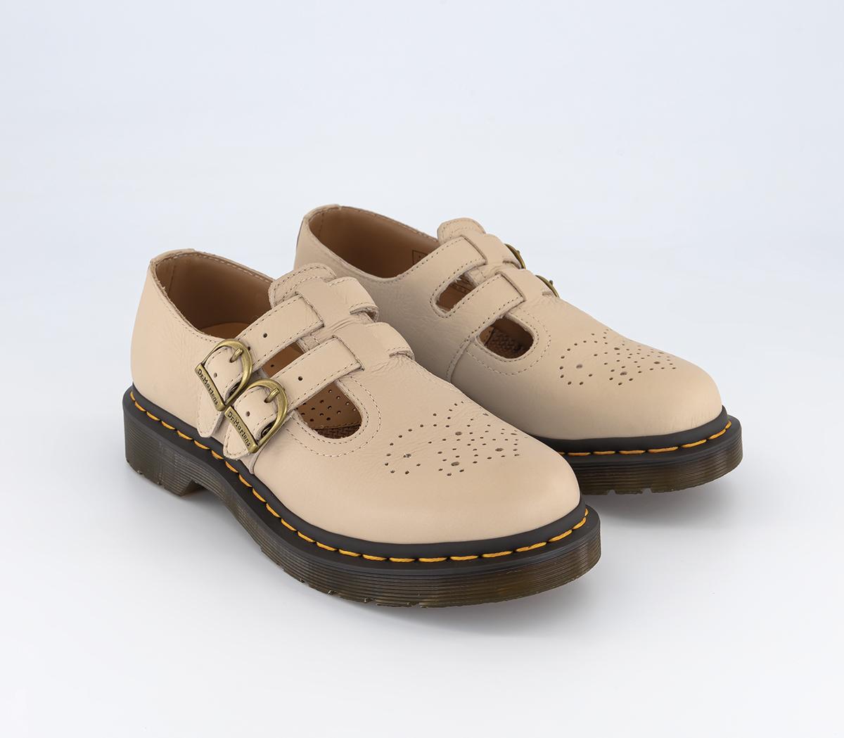 Dr. Martens 8065 Mary Jane Shoes Parchment Beige Virginia - Mary Jane Shoes
