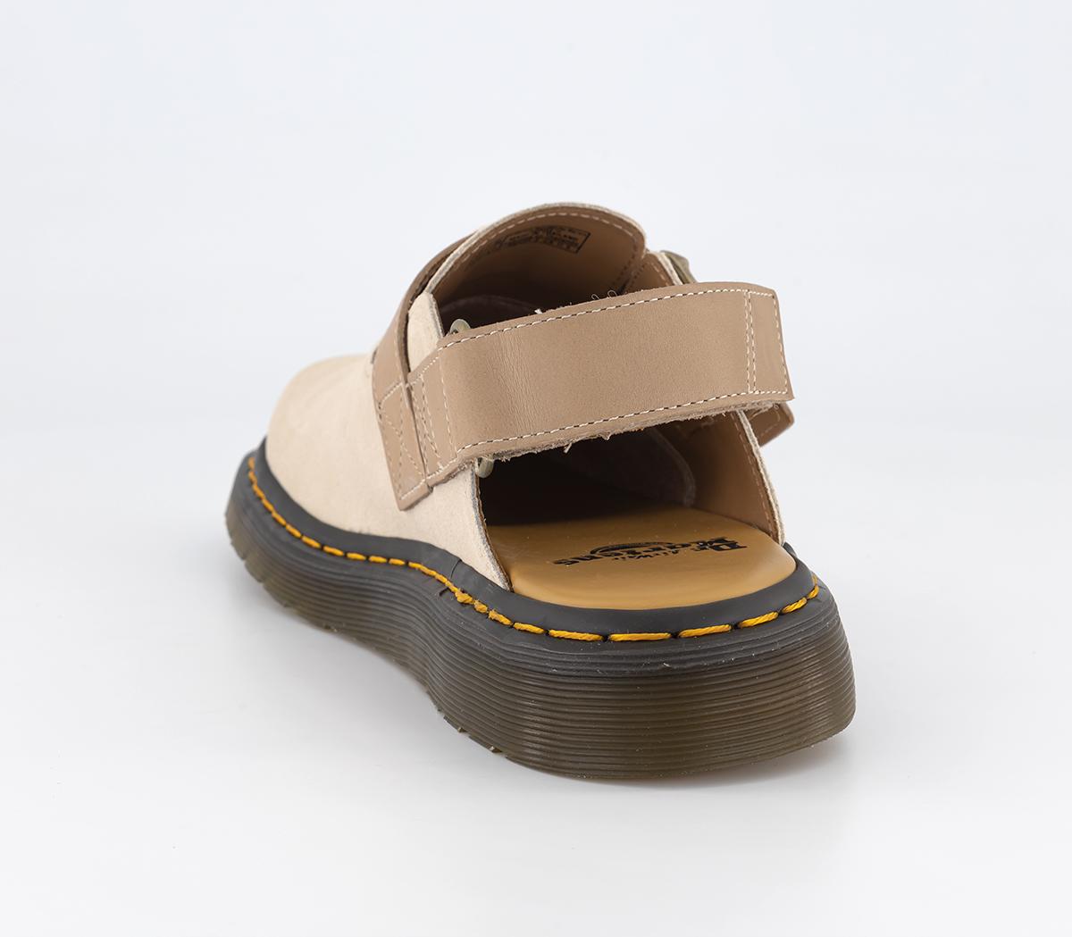 Dr. Martens Jorge Ii Slingback Sandals Parchment Beige Eh Suede - Dr ...