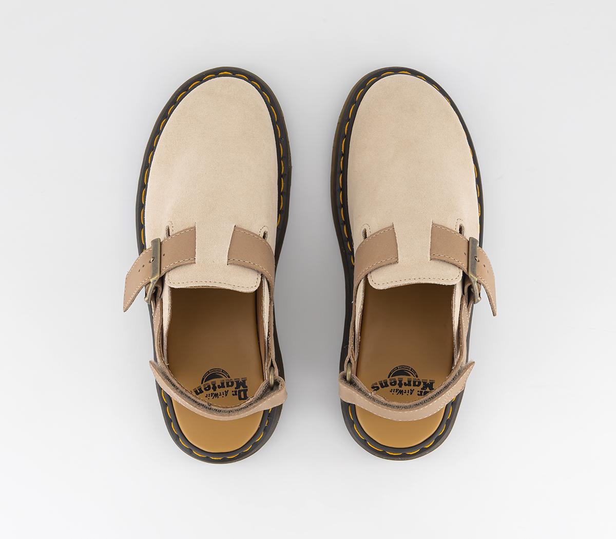 Dr. Martens Jorge Ii Slingback Sandals Parchment Beige Eh Suede - Dr ...