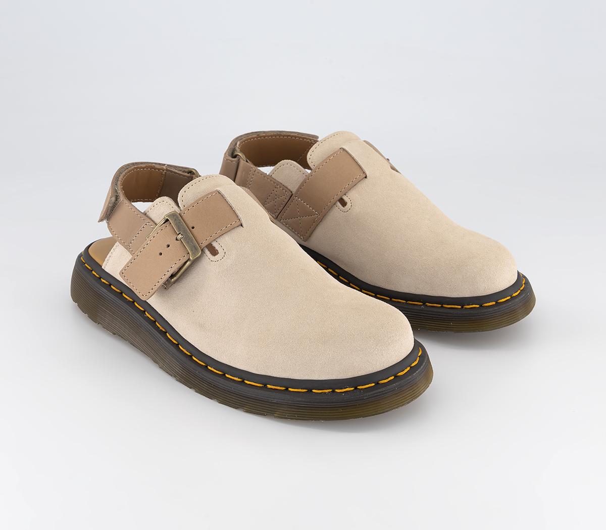 Dr. Martens Jorge Ii Slingback Sandals Parchment Beige Eh Suede - Dr ...