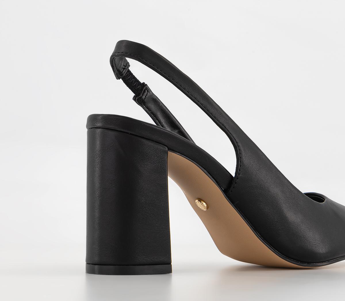 OFFICE Maestro Slingback Heel Courts Black - Mid Heels