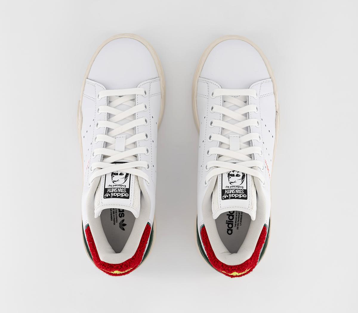 adidas Stan Smith Bonega 2b W Trainers White Better Scarlet Collegiate ...