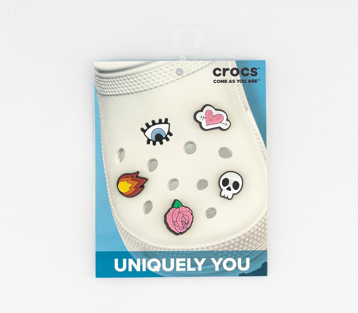 Crocs Crocs Jibbitz Charm 5 Pack Hand Drawn Symbols - Accessories