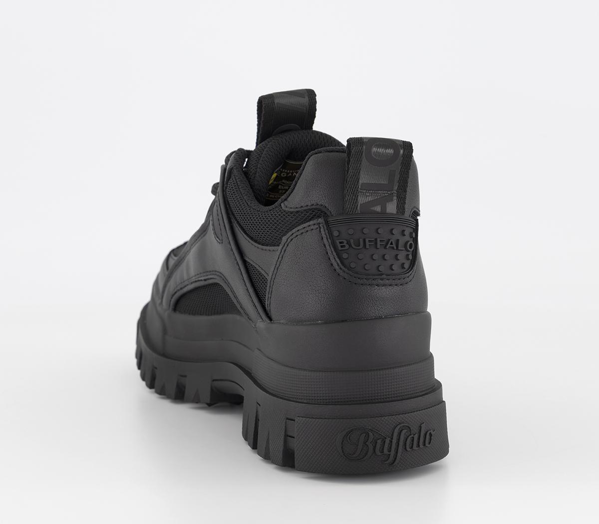 Buffalo Aspha Hyb Trainers Black - Women's Platform Trainers