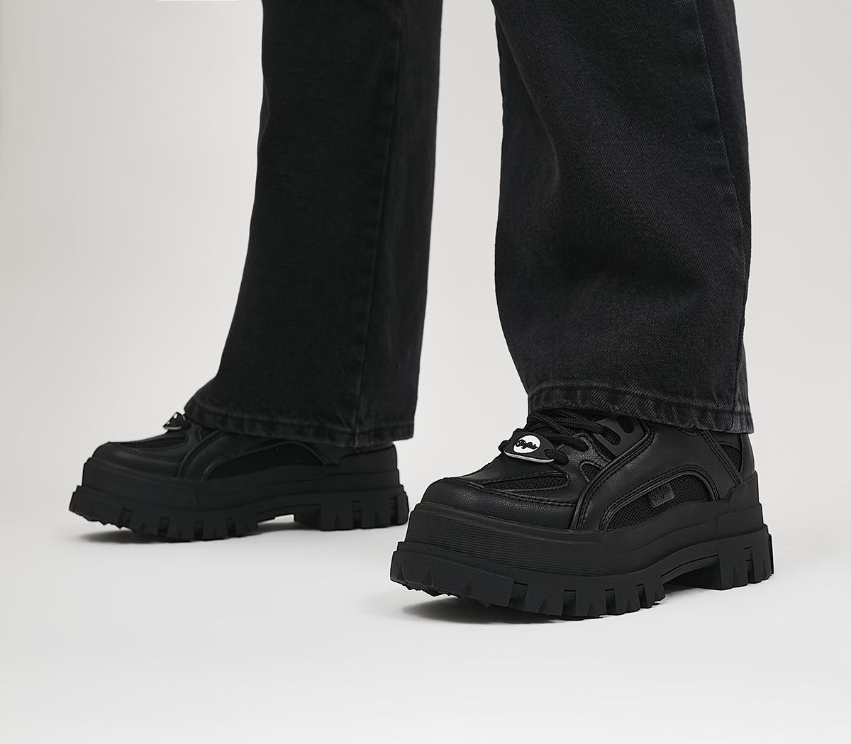 Buffalo Aspha Hyb Trainers Black - Women's Platform Trainers