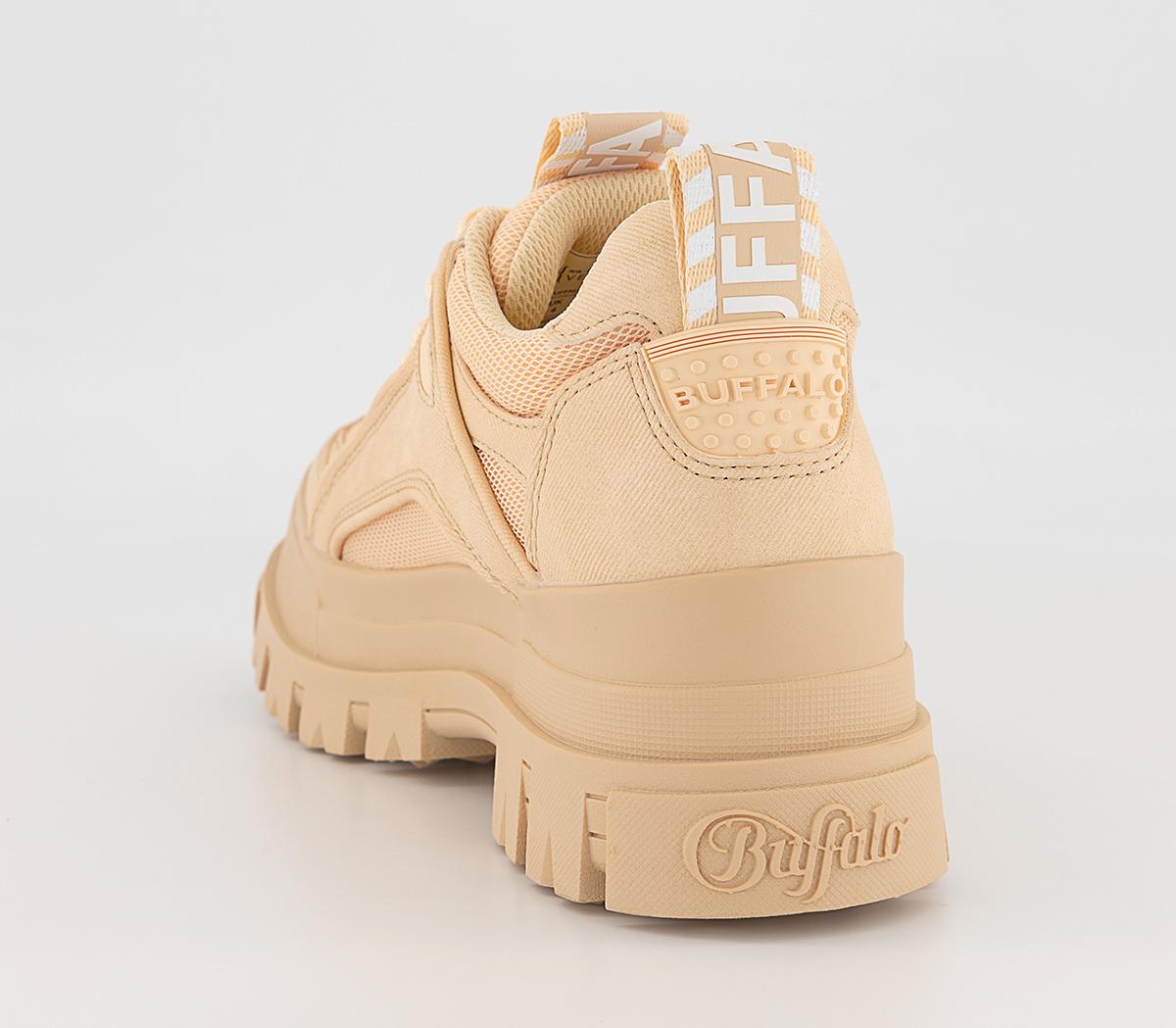 Buffalo Aspha Hyb Trainers Peach - Women's Vegan Shoes