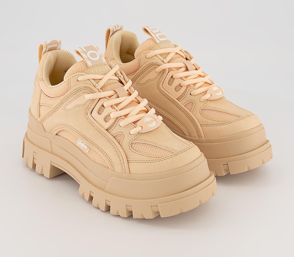 Buffalo Aspha Hyb Trainers Peach - Women's Vegan Shoes