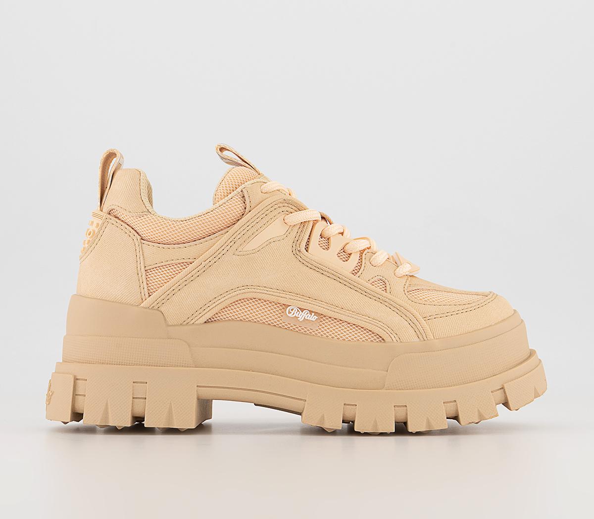 Buffalo Aspha Hyb Trainers Peach - Women's Vegan Shoes