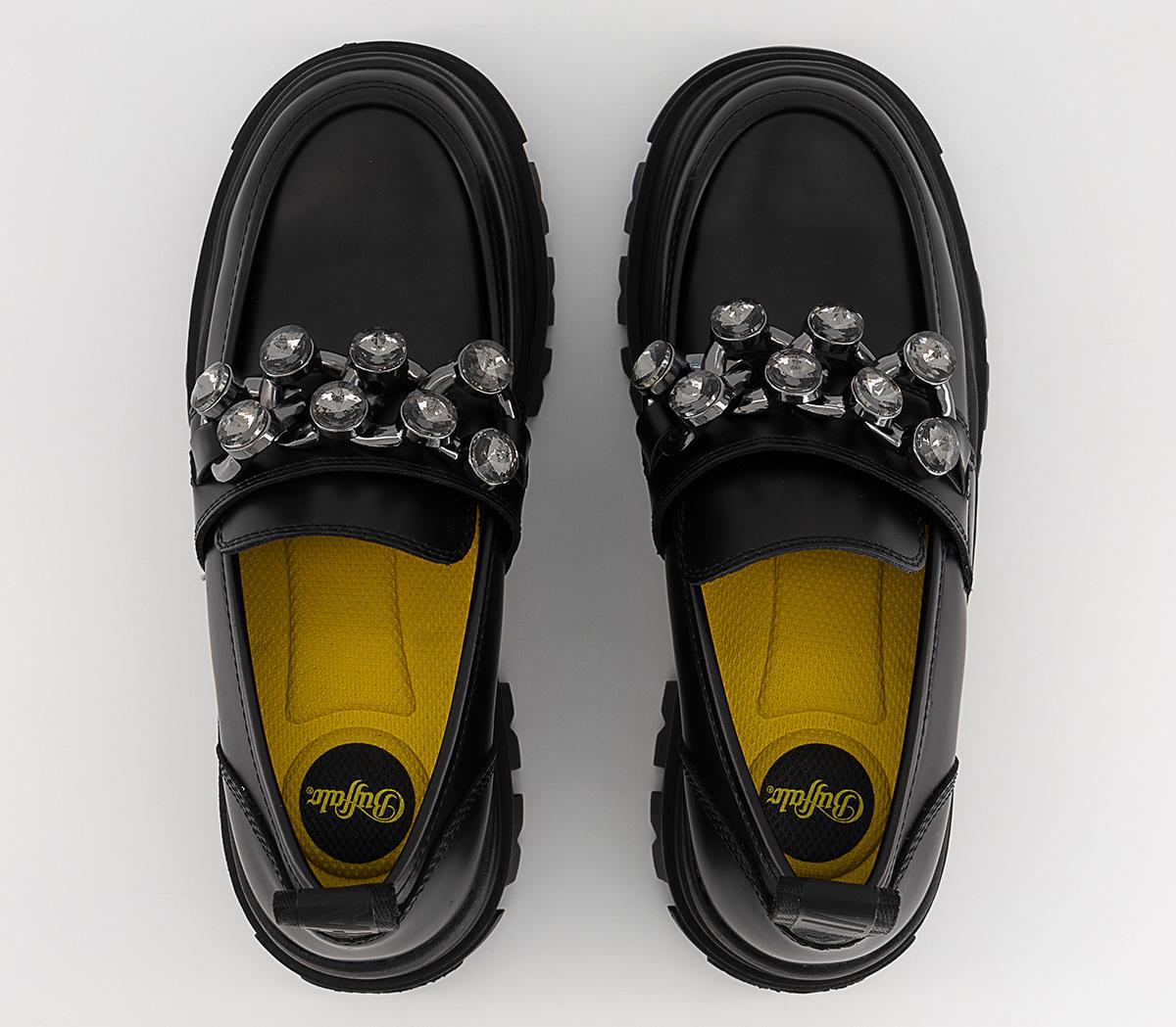 Buffalo Chain Loafers Black - Flat Shoes for Women