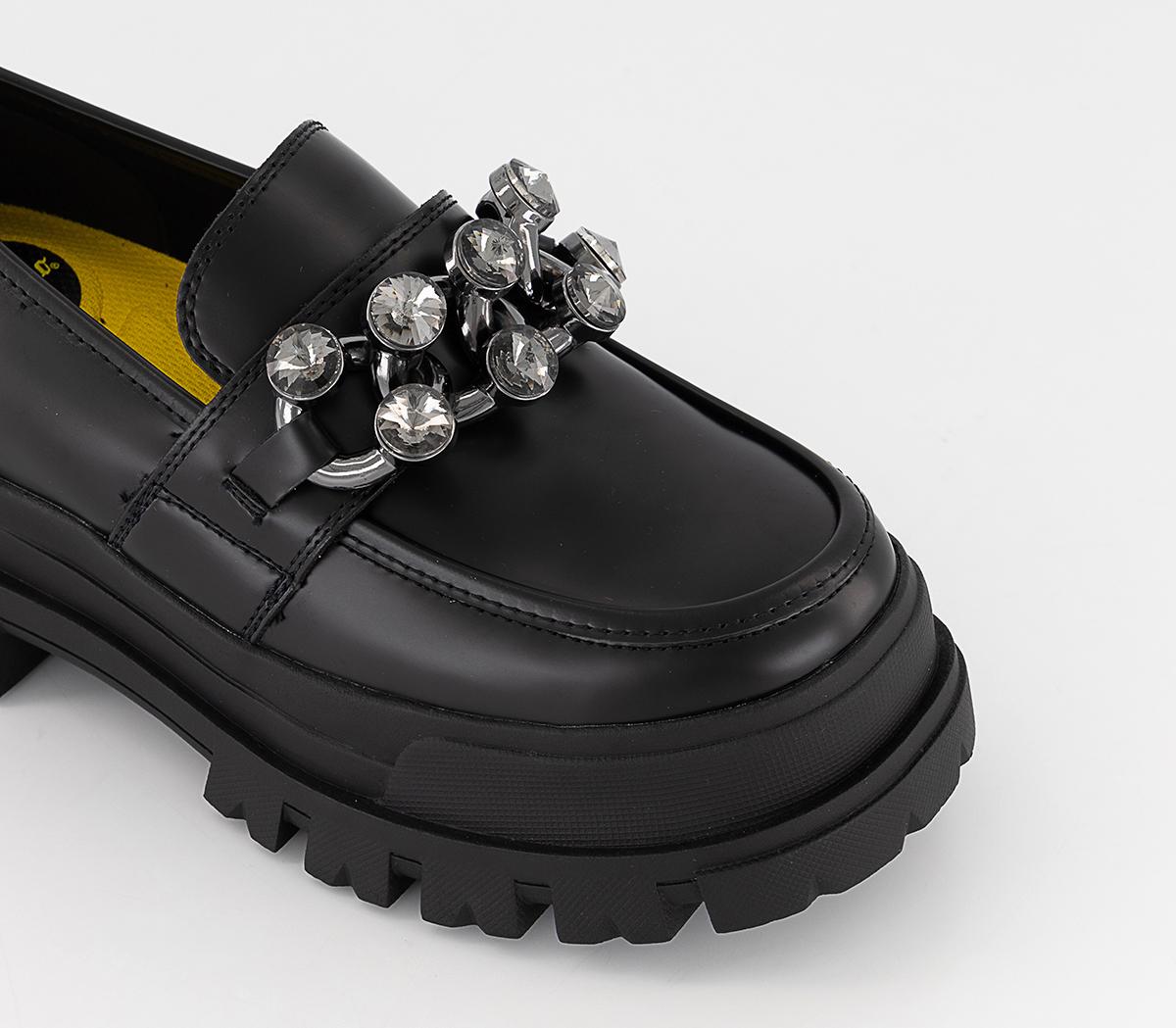 Buffalo Chain Loafers Black - Flat Shoes for Women
