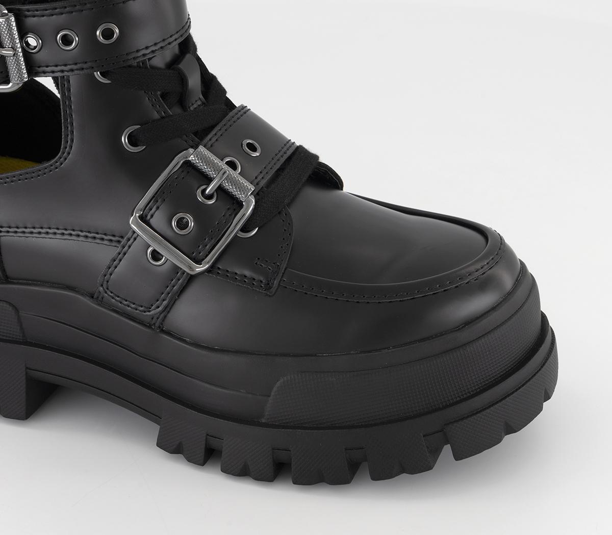 Buffalo Aspha Bike Boots Black - Women's Ankle Boots