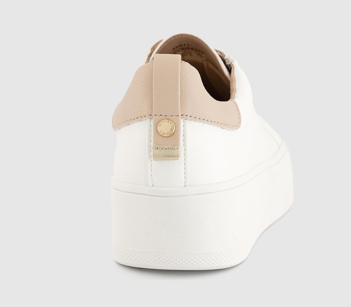 OFFICE For Keeps Slip On Trainers White Blush Mix - Flat Shoes for Women