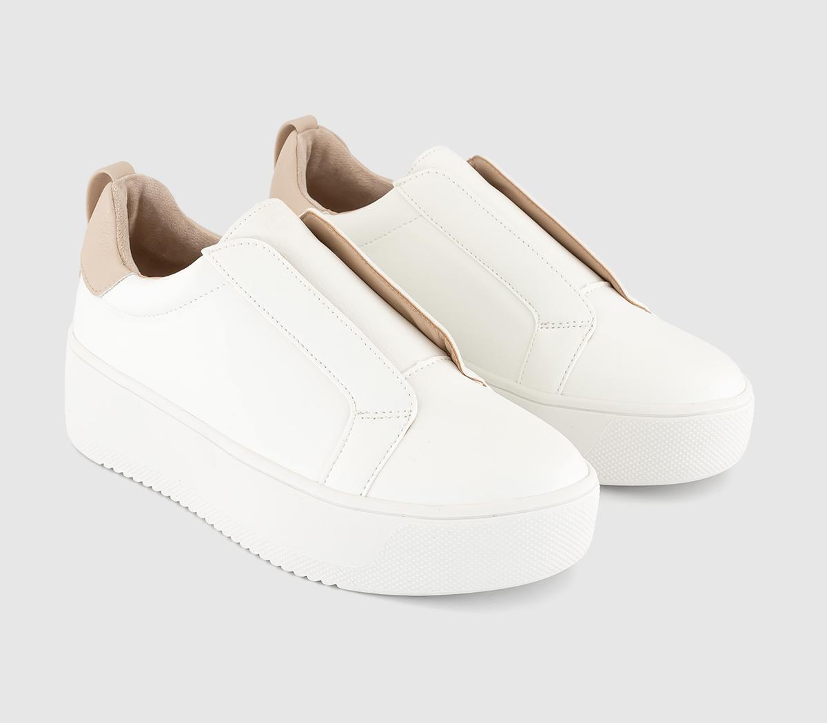 OFFICE For Keeps Slip On Trainers White Blush Mix - Flat Shoes for Women