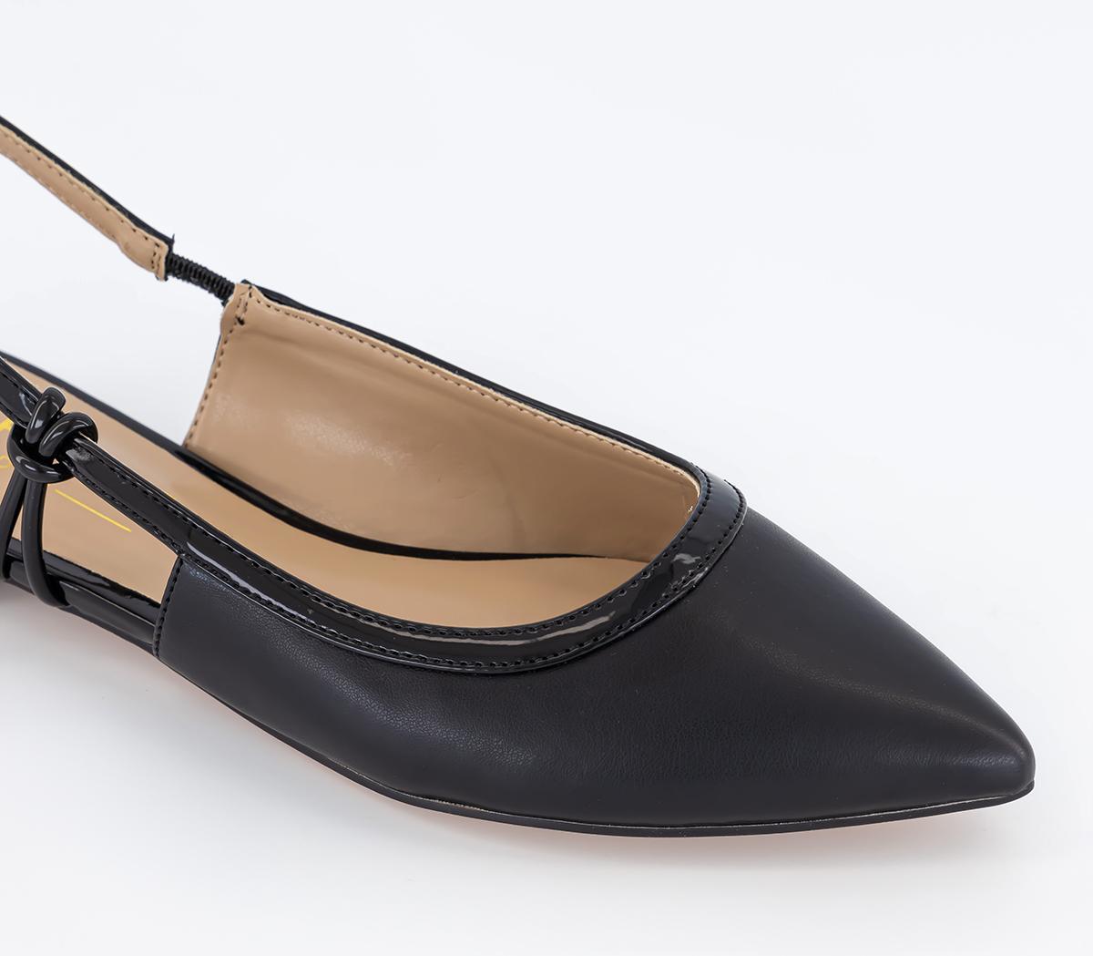 OFFICE Focussing Slingback Ballet Flats Black - Flat Shoes for Women